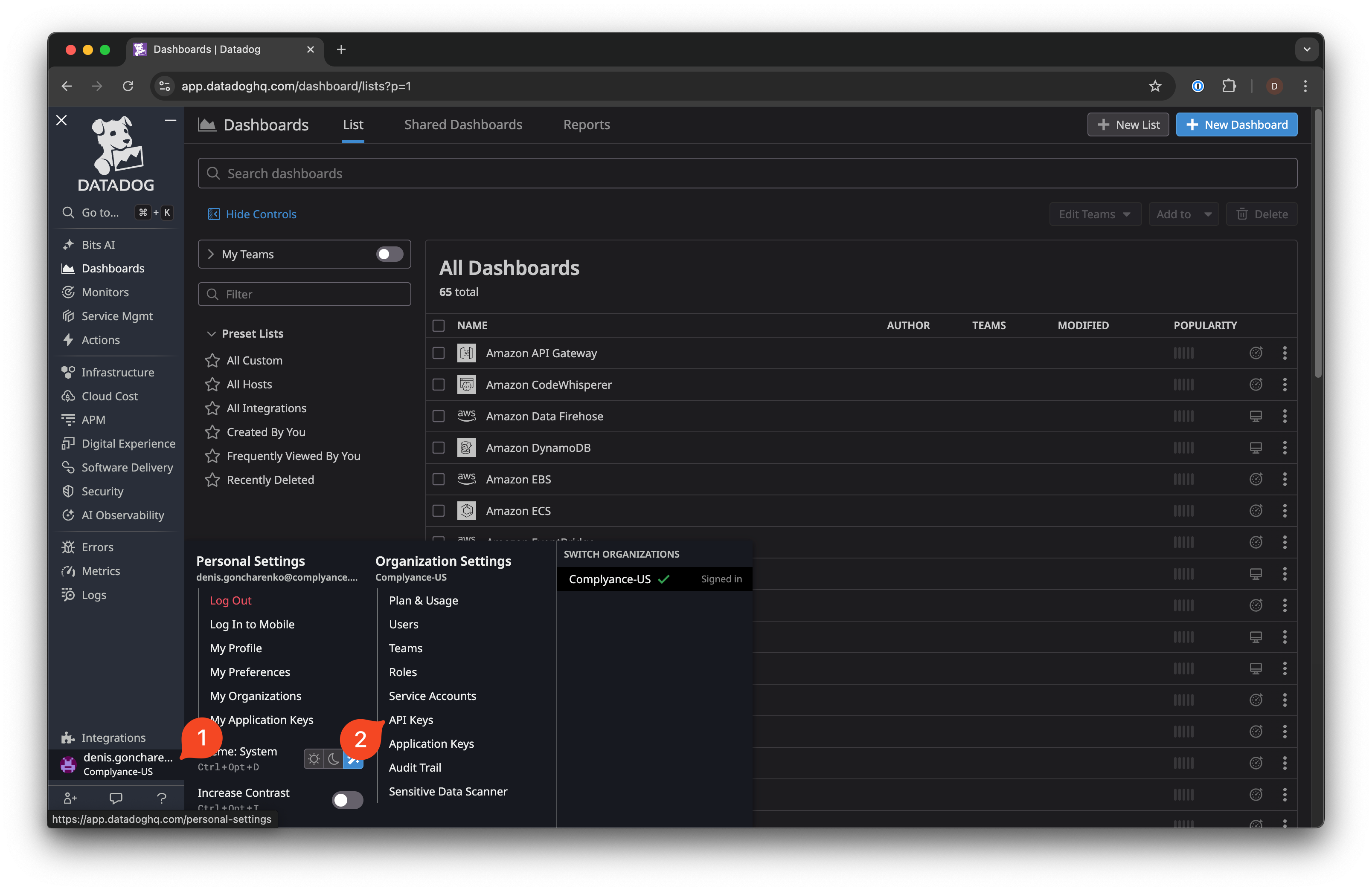How to configure the DataDog integration for evidence generation ...